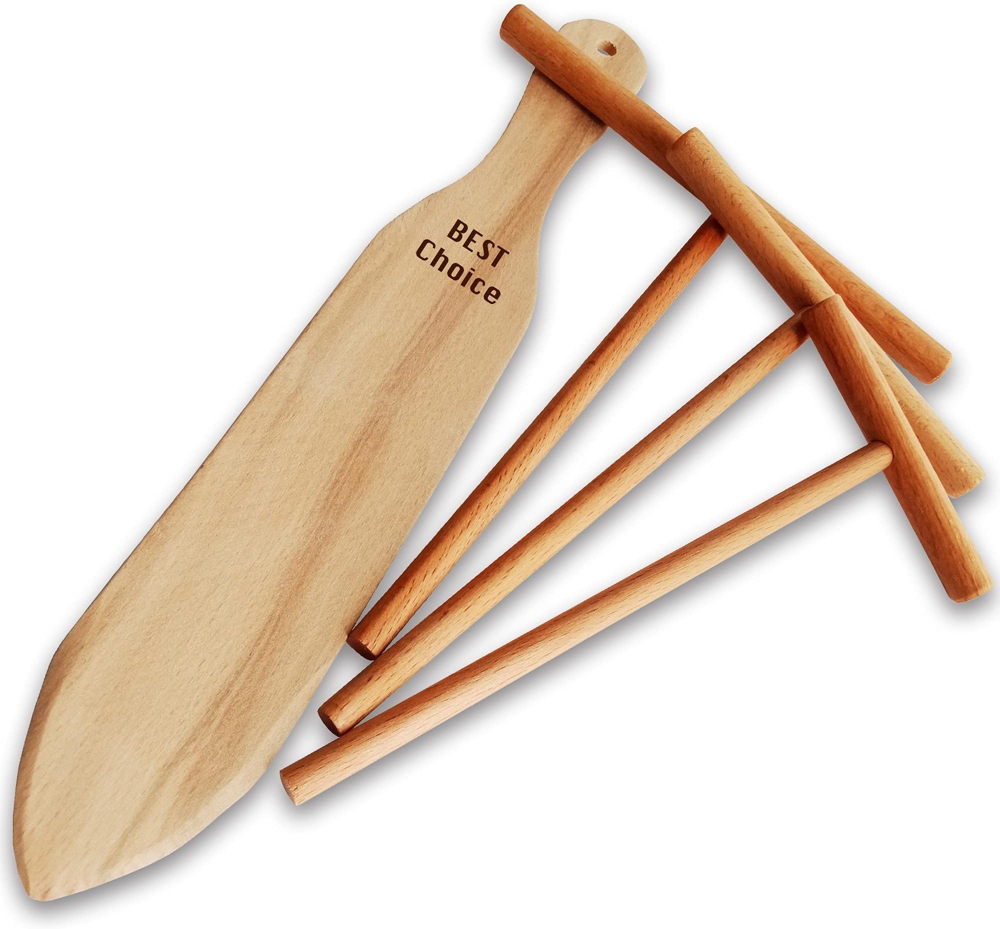 Bestchoice 2pcs Crepe Spreader Stick & Spatula Turner 13cm Spreader ...