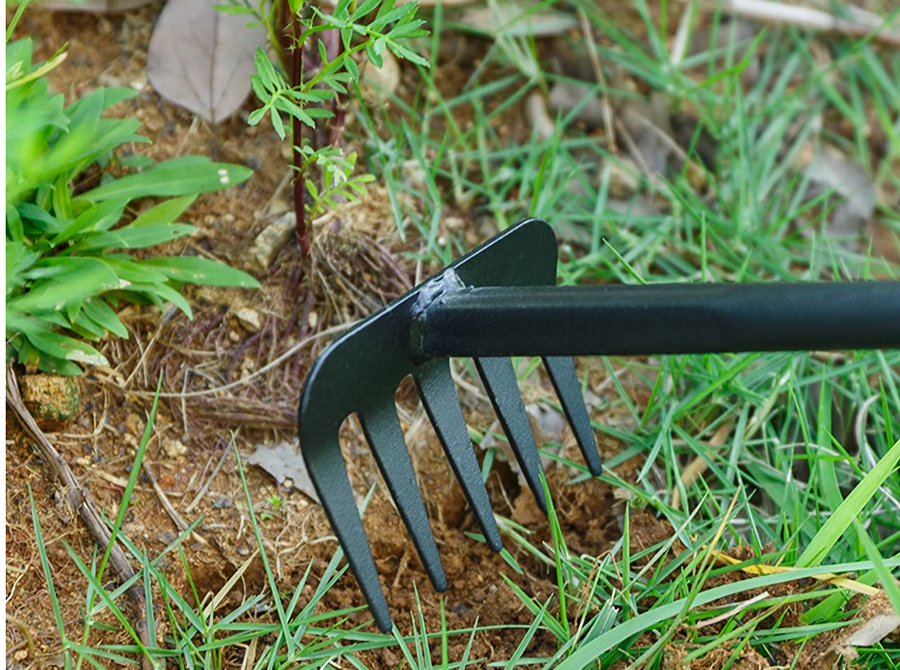 Hand Garden Rake,Rake for Gardening,Garden Rakes for Lawns,Heavy Duty ...