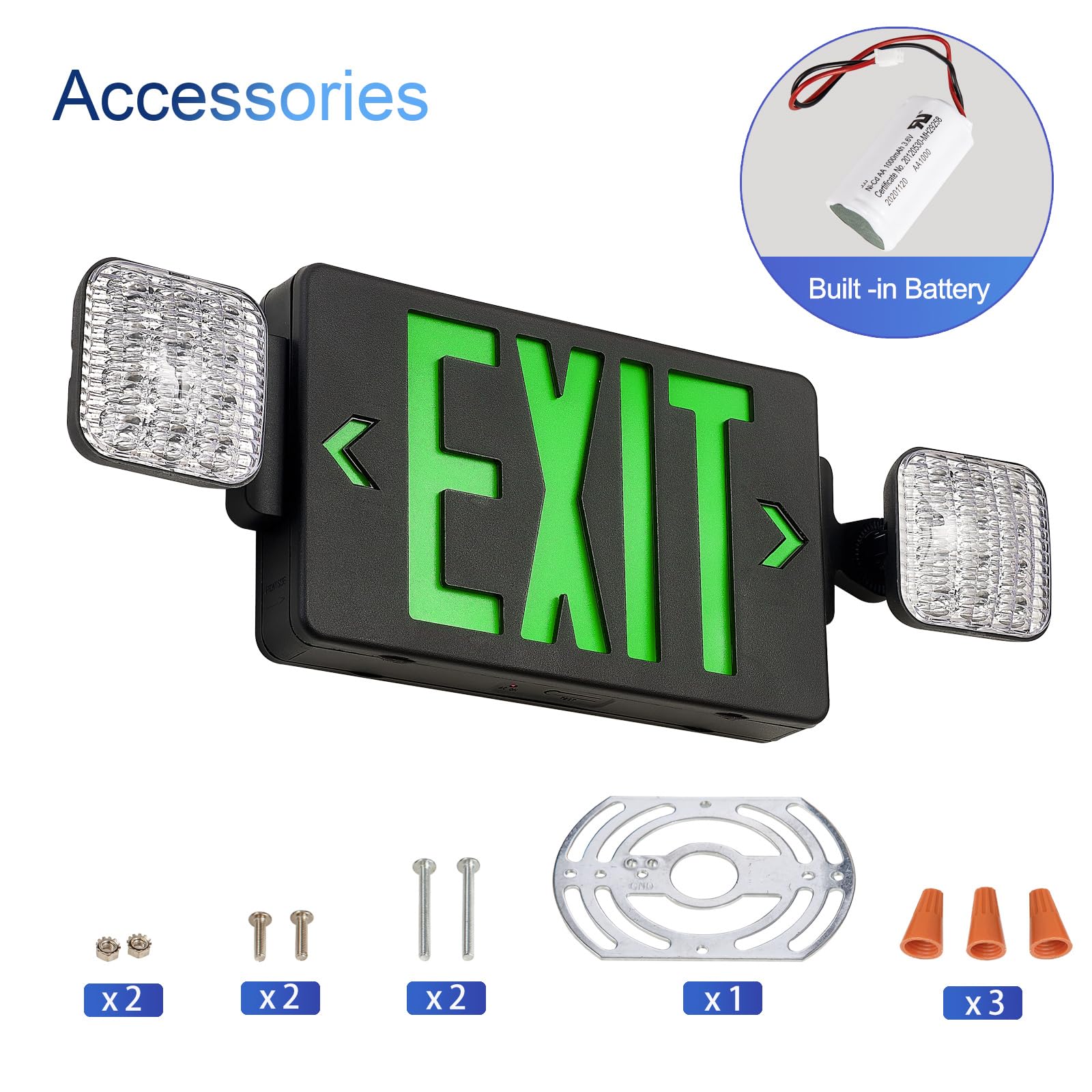 Snapklik.com : TANLUX Black Housing Exit Sign