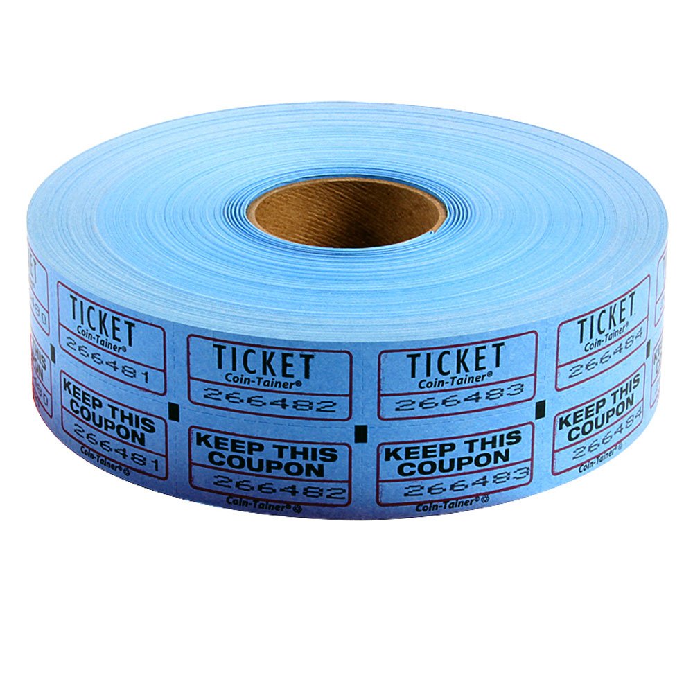 Amazon.com : The Coin-Tainer Co. Double Raffle Ticket Roll, 2000 Count ...