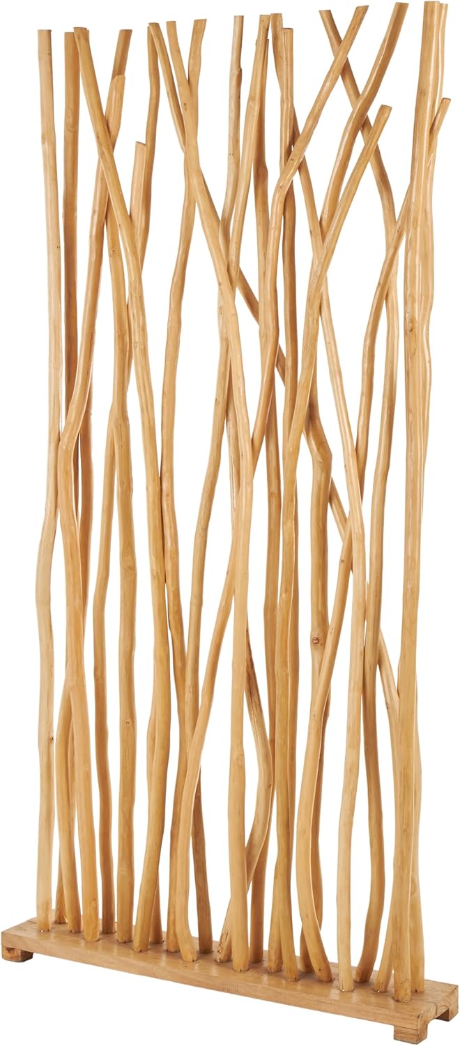 Amazon.com: Deco 79 Teak Wood Tree Handmade Partition Room Divider ...