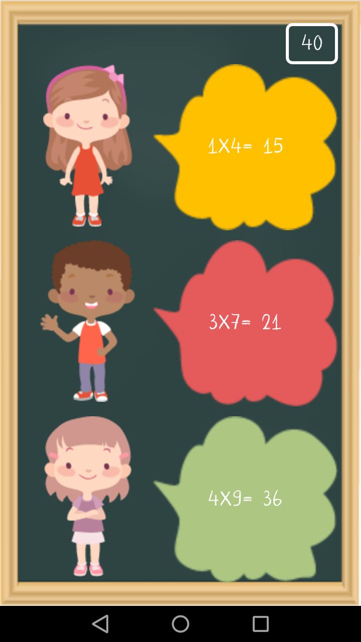 Aplicación Tablas de multiplicar en Amazon Appstore