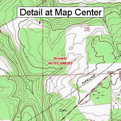 Amazon.com : USGS Topographic Quadrangle Map - Brooker, Florida (Folded ...