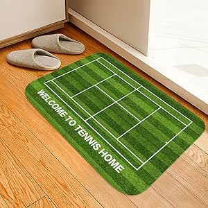 Amazon.com: Ochine Sports Area Rug Field Tennis Court Floor Rugs Carpet ...