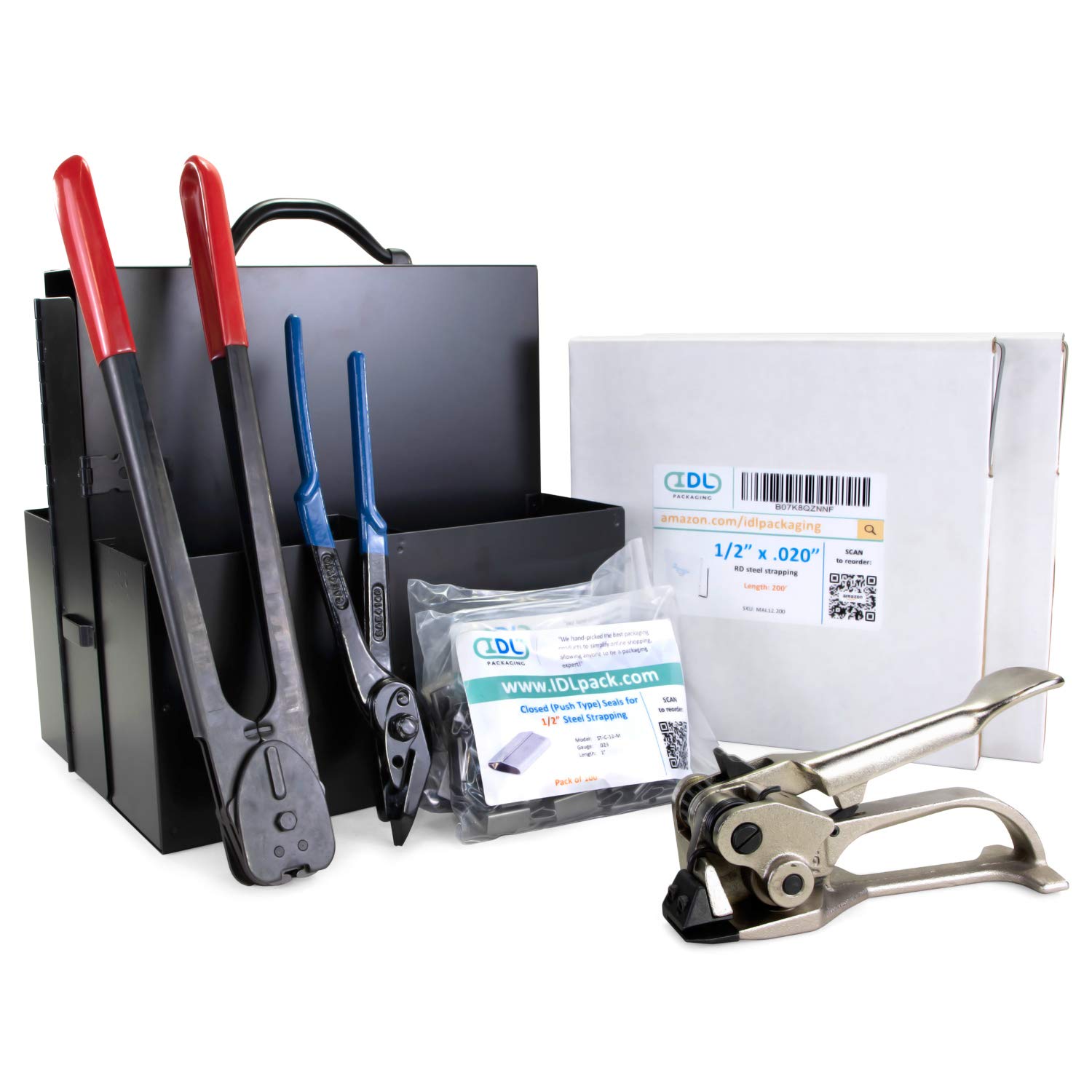 IDL Packaging Round Packages Strapping Kit for 1/2 x 400' Steel ...