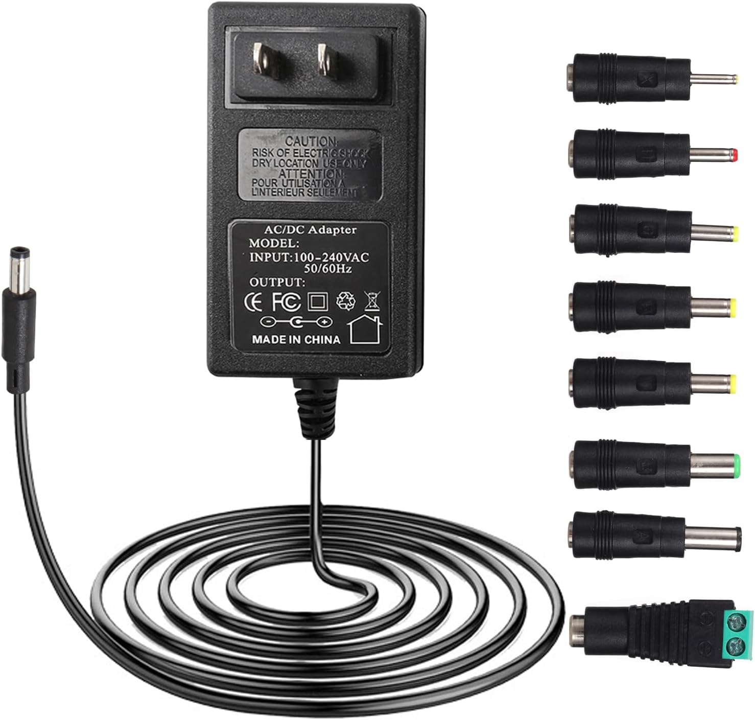 Amazon.com: 15V 2A AC Adapter Power Supply Charger with 8 ...