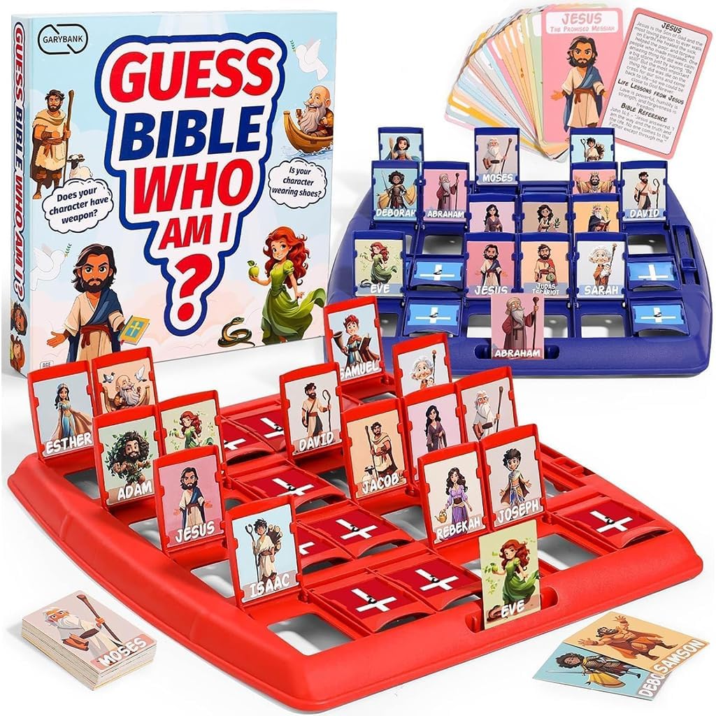 Amazon.com: Bible Who Am I Board Game for Families, Guess Who Bible ...