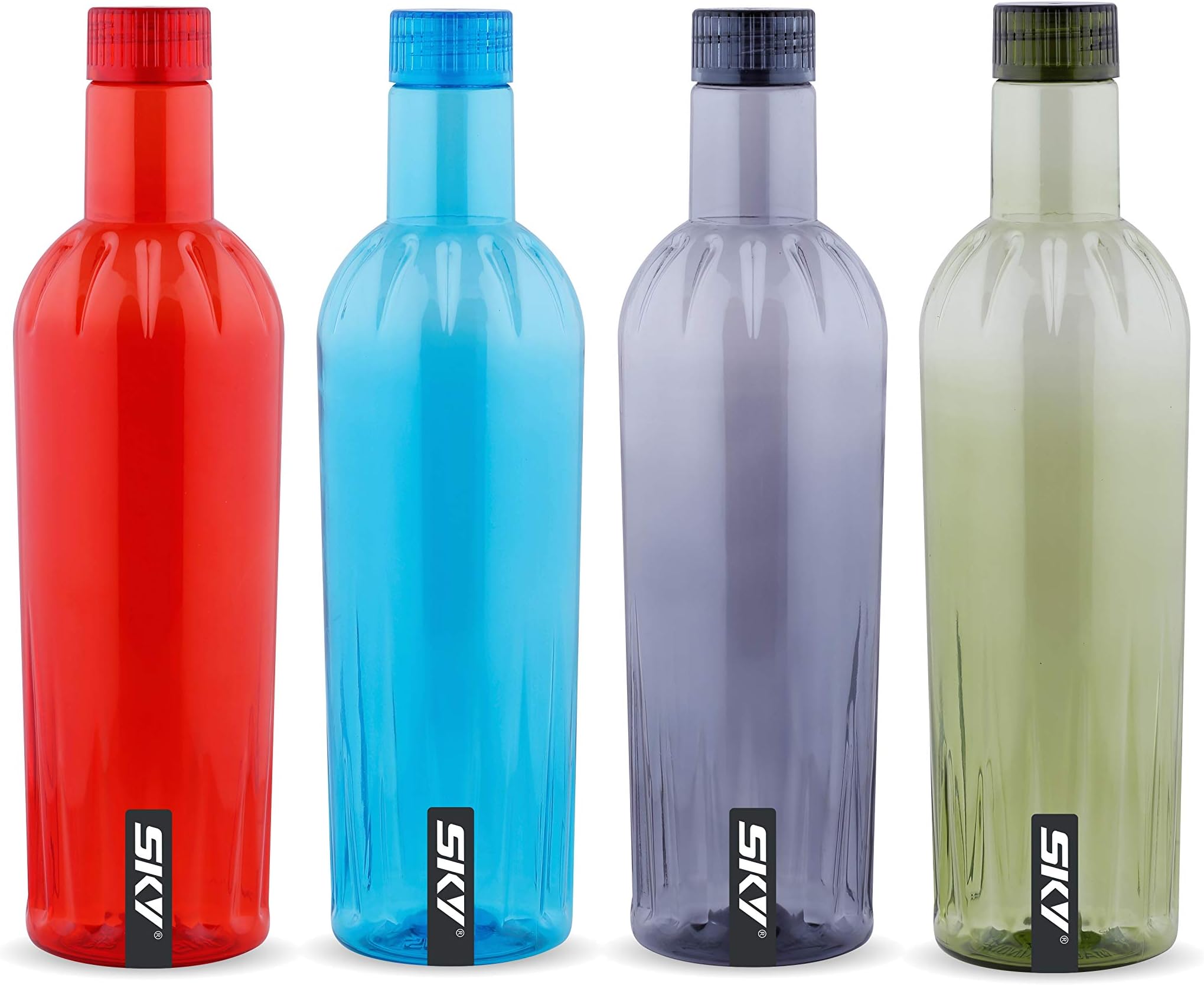 Cello Polka PET Bottle Set, 1 Litre, Set of 6, Blue : Amazon.in: Home ...