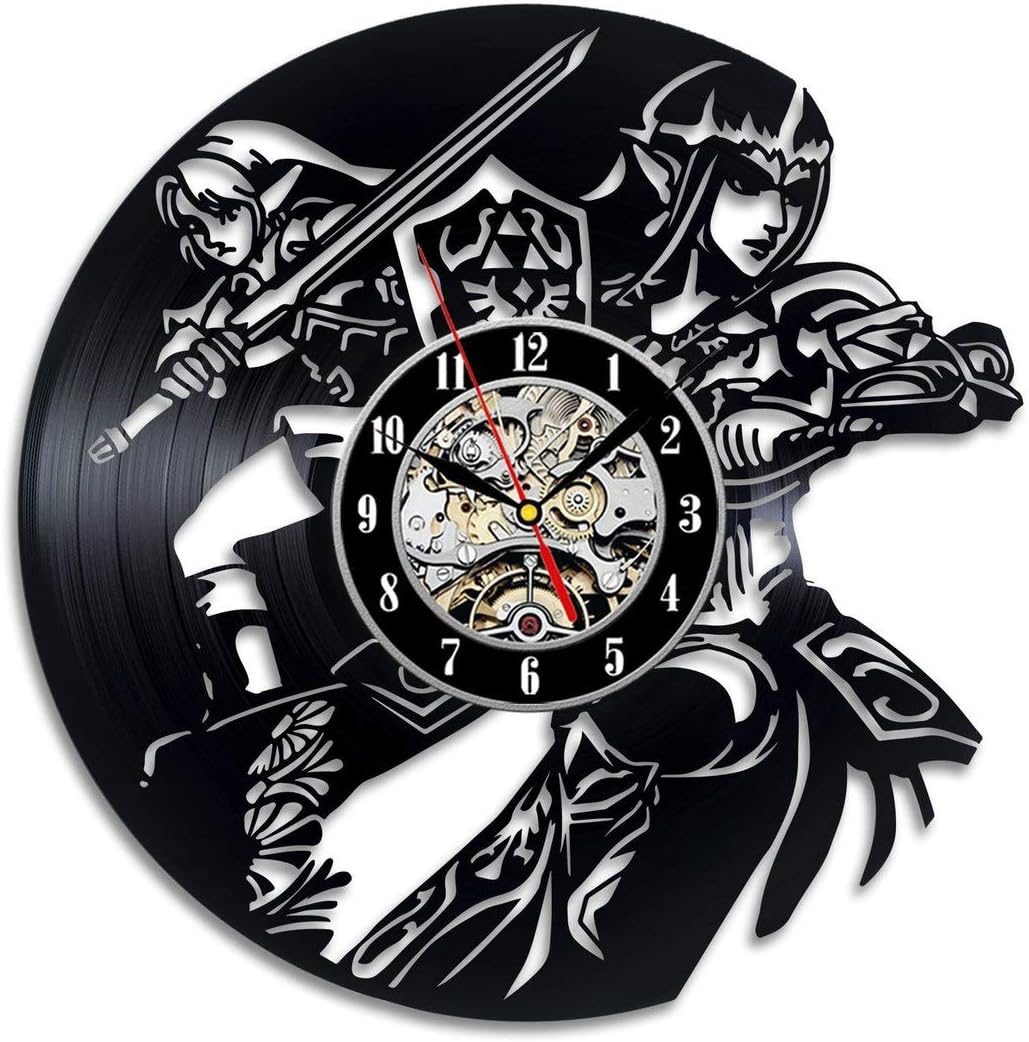 Amazon.com: Link Clock, Link Birthday Gift, Legend Of Link Wood Clock ...