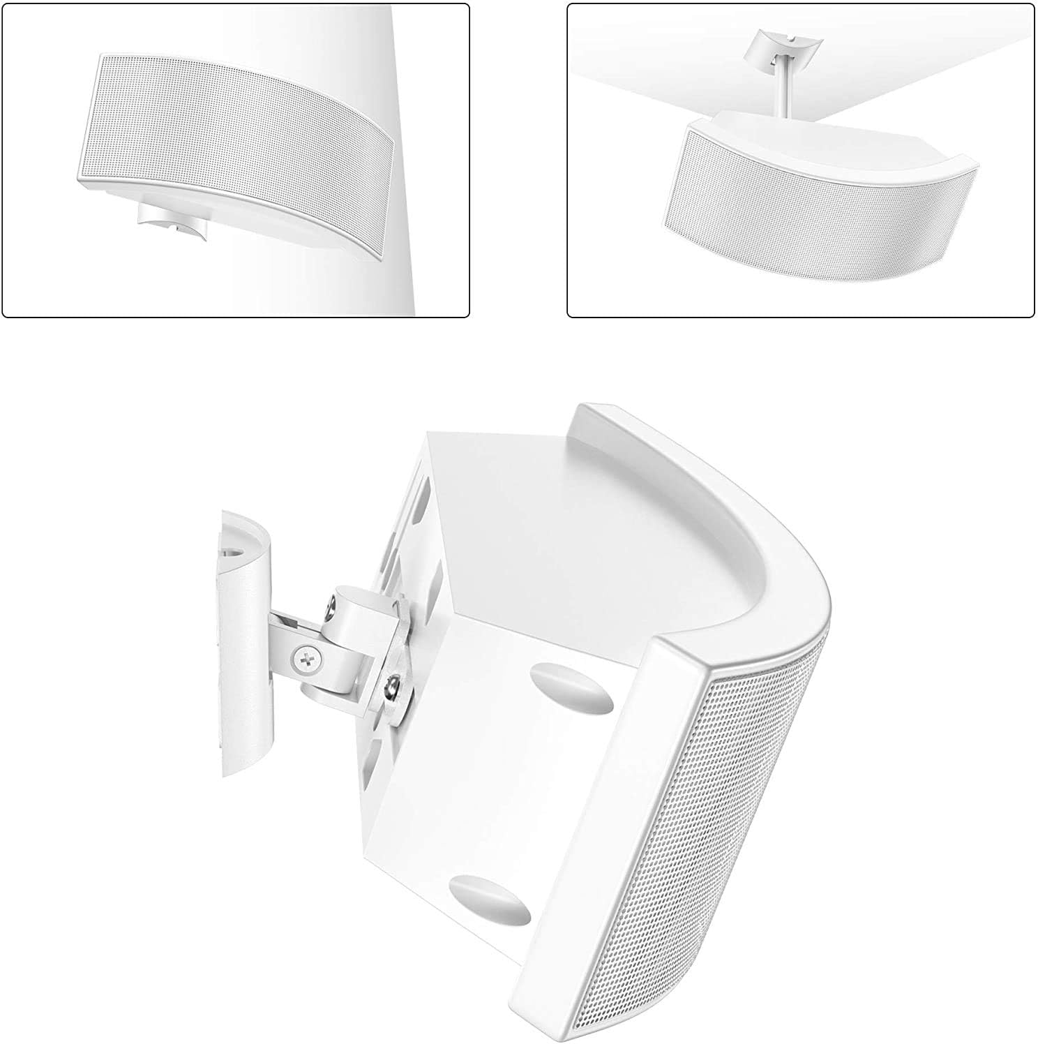 YUHUA ELE Support pour Bose 161 Blanc Speaker System Support Mural ...