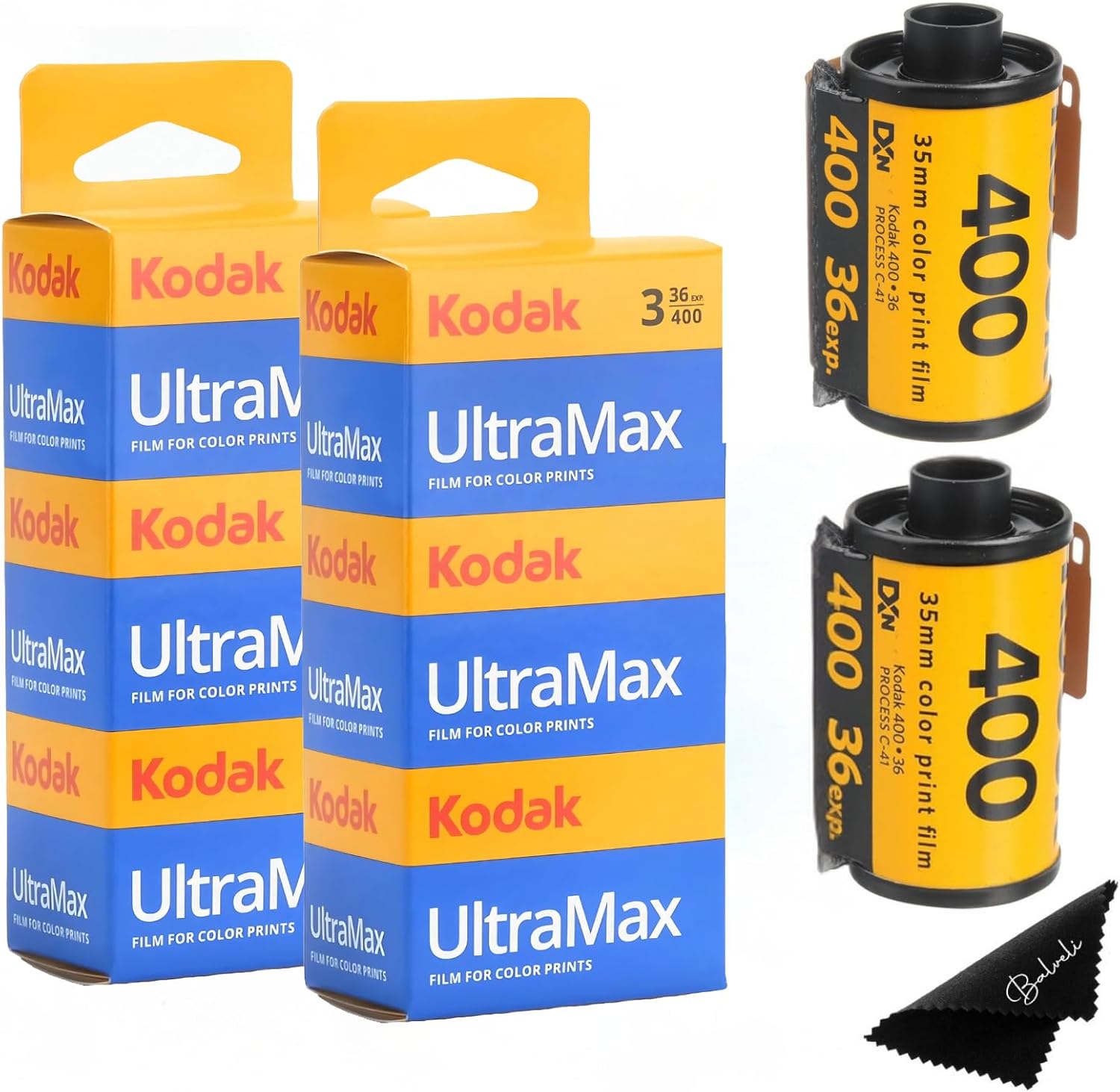 Amazon.com : Kodak Ultramax 400 35mm Film - 6 Pack of 36 Exposure Rolls for 35mm Cameras ...