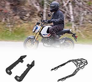 Amazon.com: KEMIMOTO Rear Rack Luggage Storage Rack and Passenger Grab ...