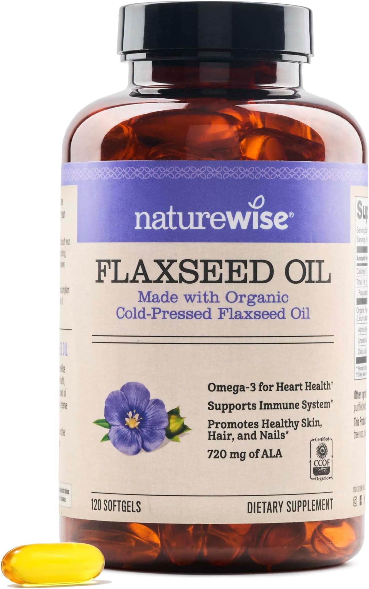 Amazon.com : Flora - Flax Oil - Cold-Pressed, Unrefined, Organic Flax ...