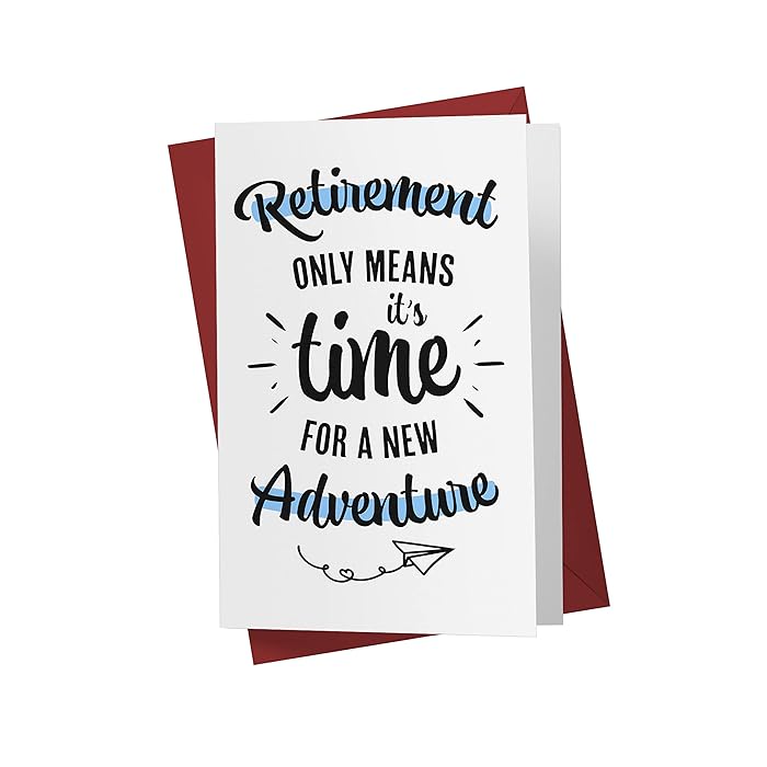 Buy Retirement Card For Men and Women, Retirement Cards For Him Or Her ...