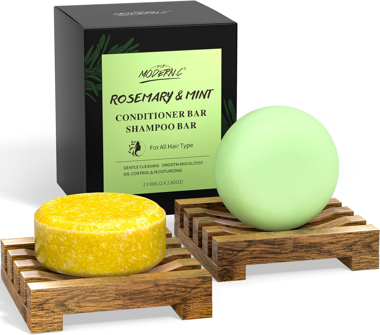 Amazon.com : Solid Shampoo Bar And Conditioner Effect Hair Soap – 4 ...