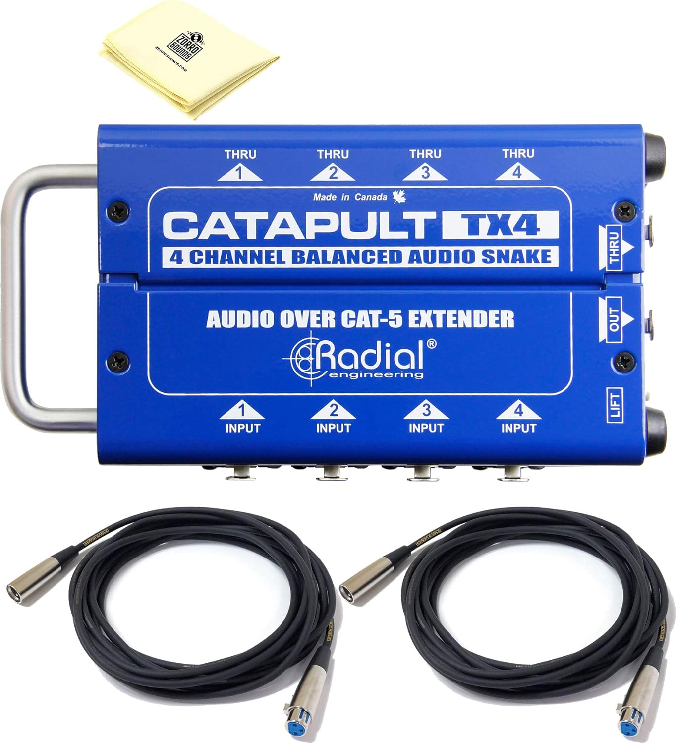 Amazon.com: Radial Engineering Catapult TX 4-Channel Cat 5 Audio Snake ...