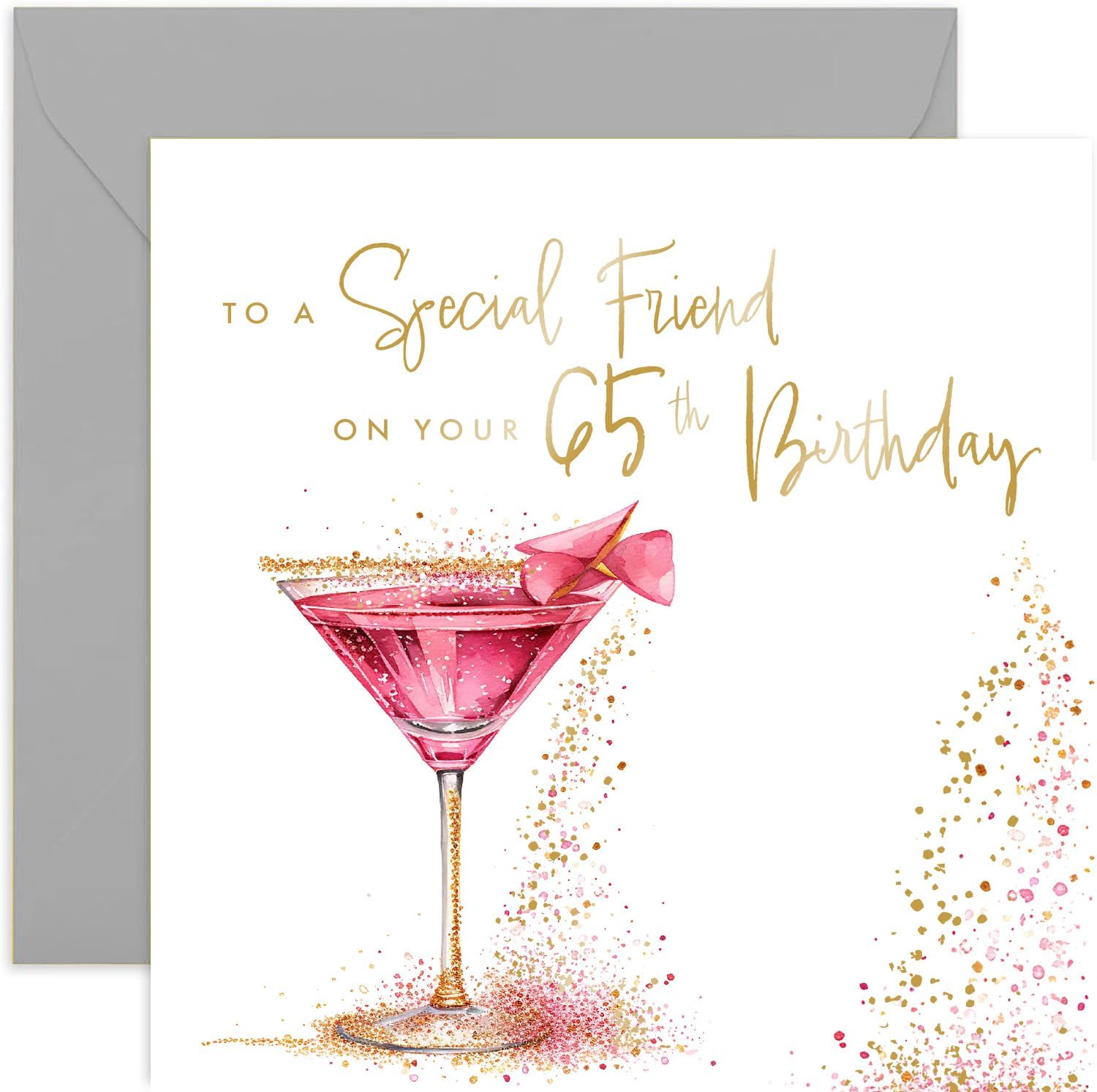 Amazon.com : Old English Co. Special 65th Birthday Card for Female ...