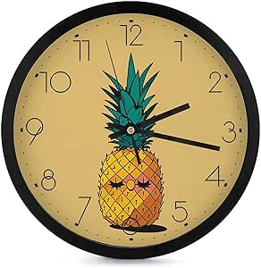 Amazon.com: Psych Pineapple Quotes Wall Clock Battery Operated Quartz ...