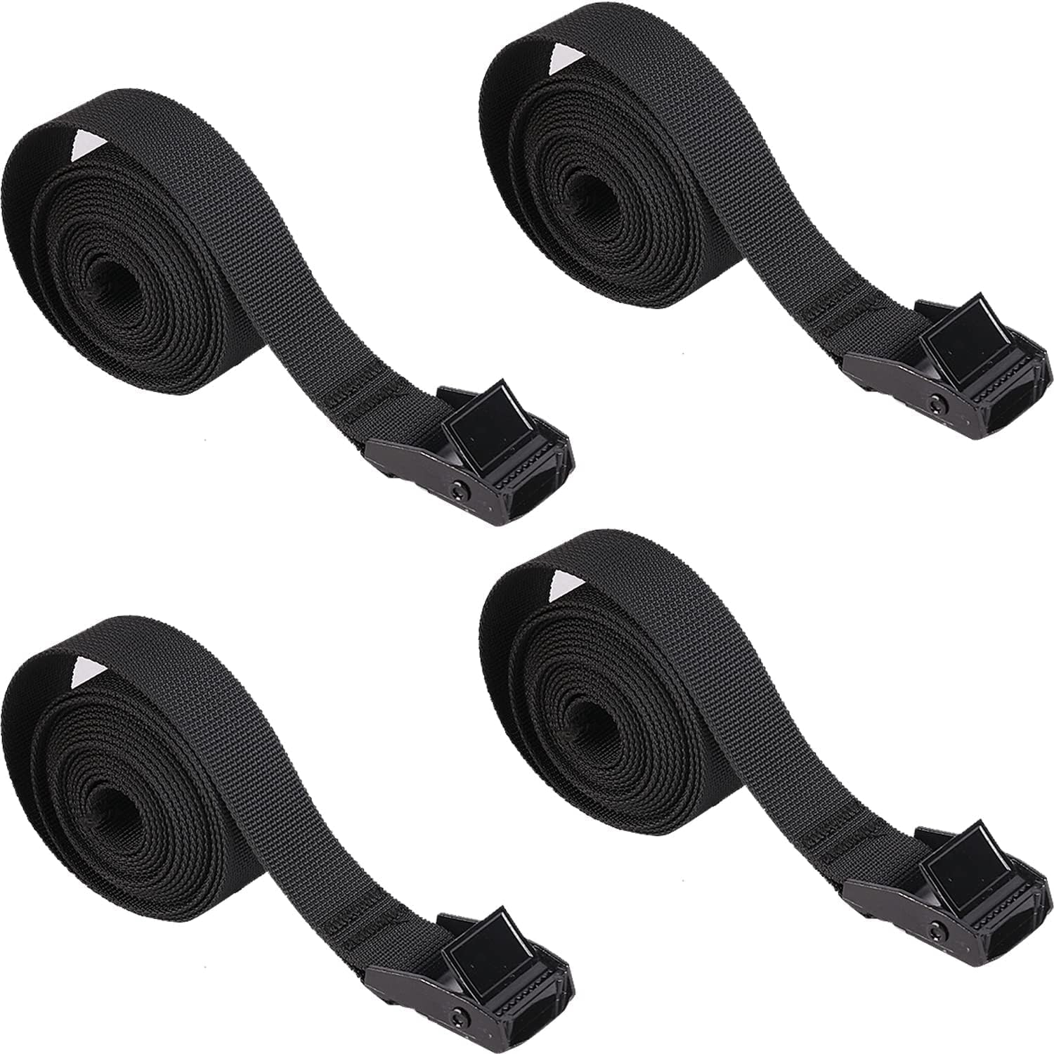 Amazon.com: MAGARROW Lashing Straps with Cam Buckle Black (All Black (4 ...