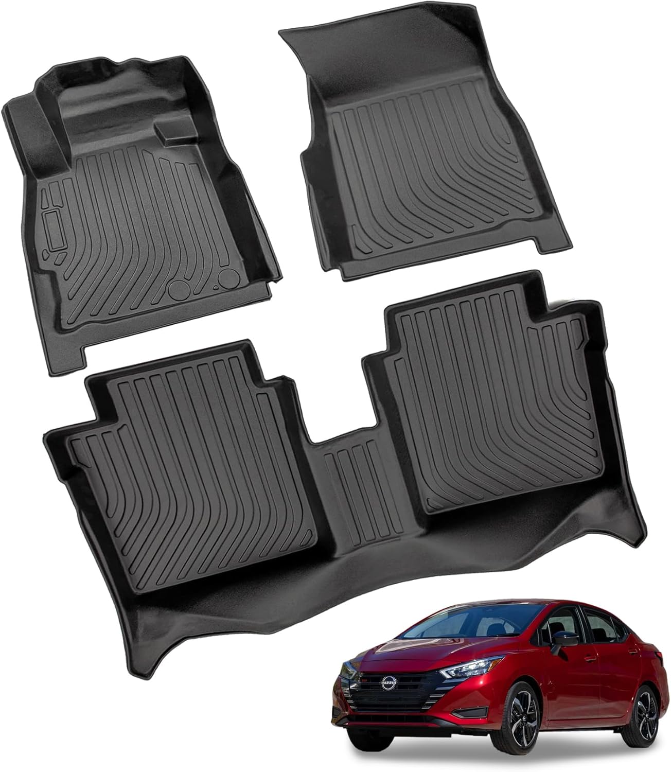 Amazon.com: Landrol Car Floor Mats Replacement for Nissan Versa 2011 ...