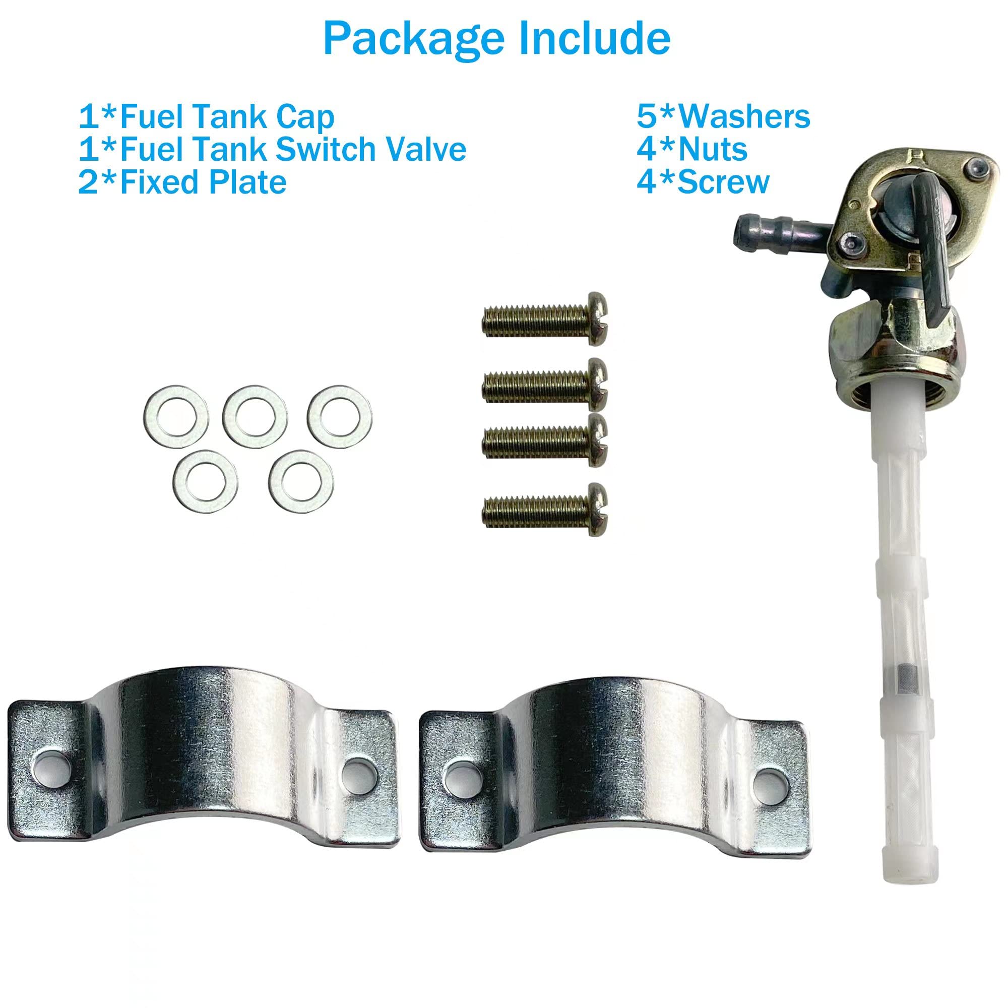 Snapklik.com : Necaces Fuel Gas Tank, 4L Metal Gas Tank For Motorized ...