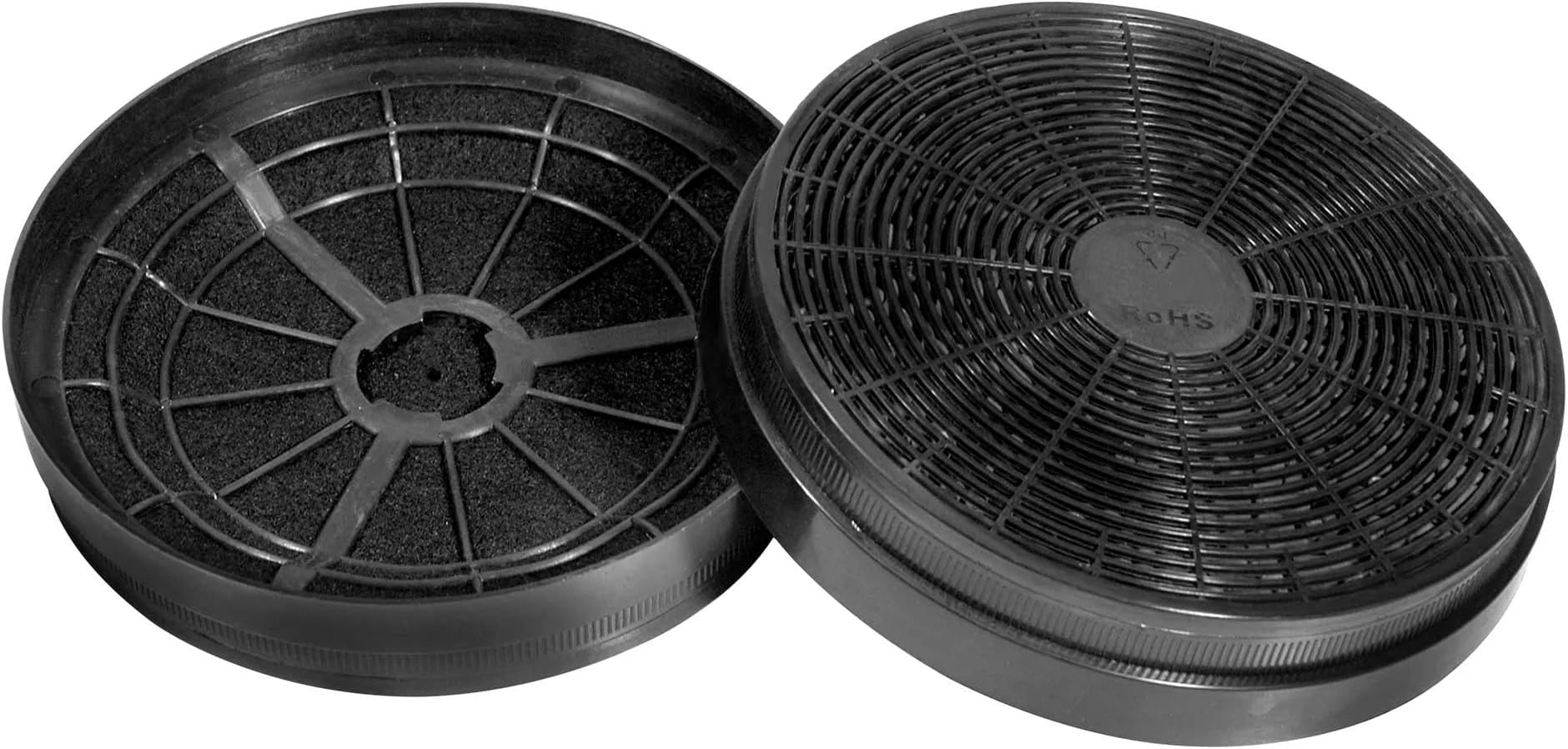 MasterPart Round Charcoal Carbon Cooker Hood Filters For CDA Vent Hoods ...
