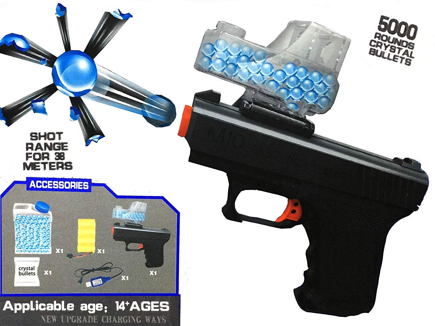 Buy Babytintin Regimental Police Water Soft Bullet Handgun Water ...