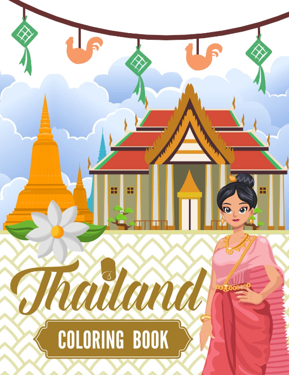 Thailand Coloring Book Coloring Pages For Large Tourlist Attractions ...