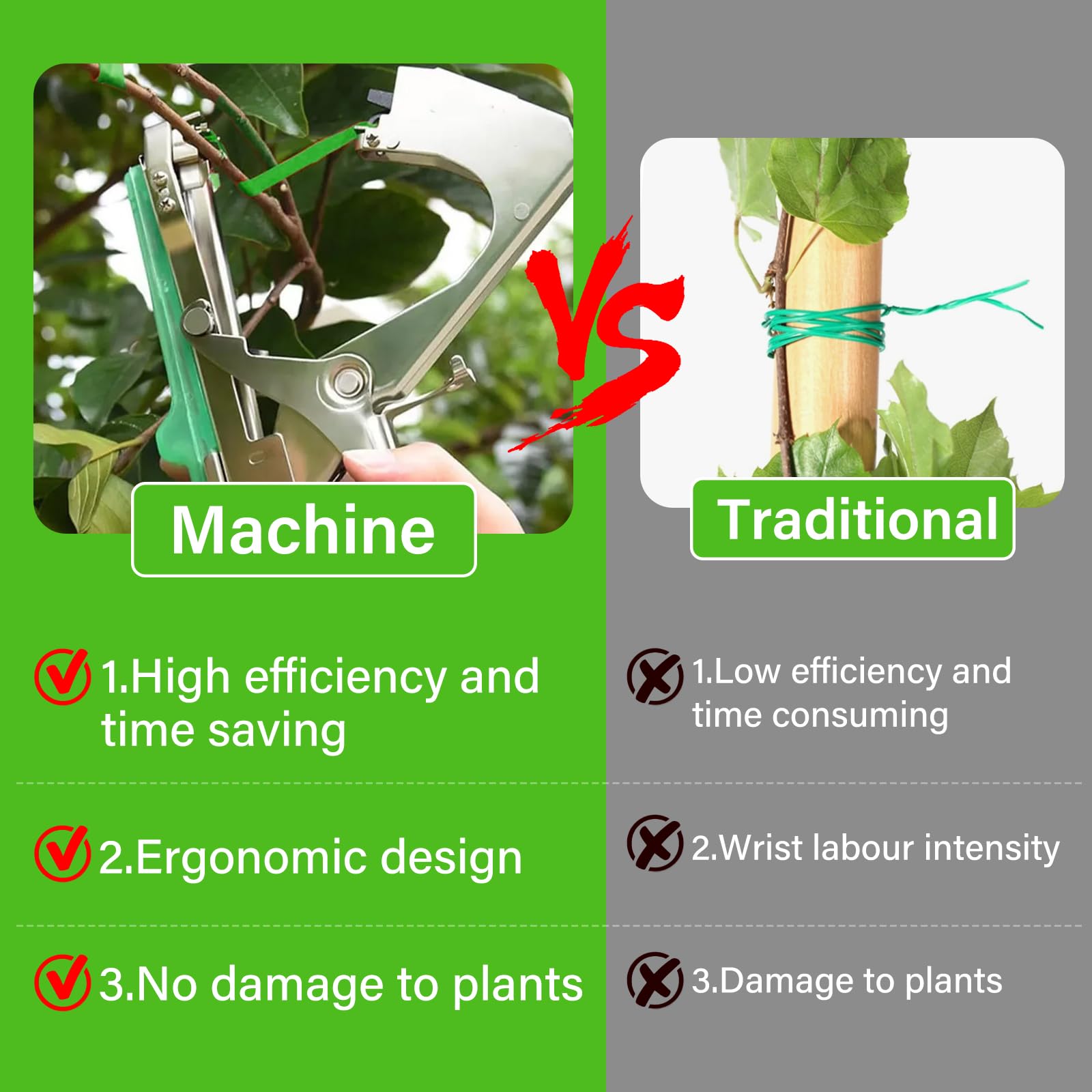 Plant Tape Gardening Tools Jajadeal Plant Tying Machine Tool For Grapes ...