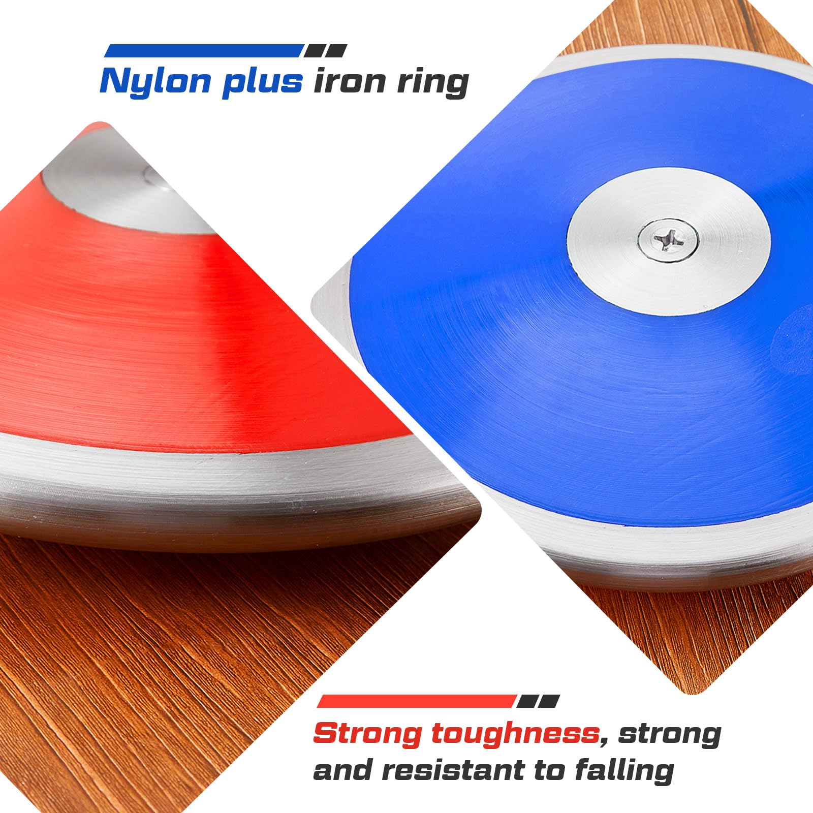 Snapklik.com : Wettarn 2 Pcs 1 Kg Sports Training Discus Man Women ...