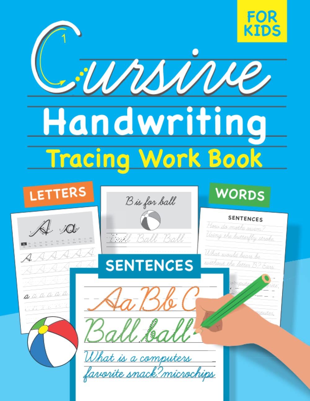 Buy Cursive Handwriting Tracing Work Book for Kids: A Writing Practice ...