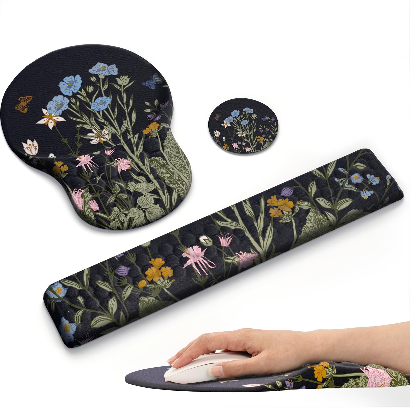 Amazon.com: Ospelelf Ergonomic Wrist Rest, 3 in 1 Comfortable Mouse and ...