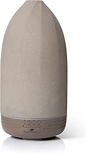 Plant Therapy Metro Stone Aromatic Diffuser Gray - Sleek Design for Home Office, 8 Hours of ...