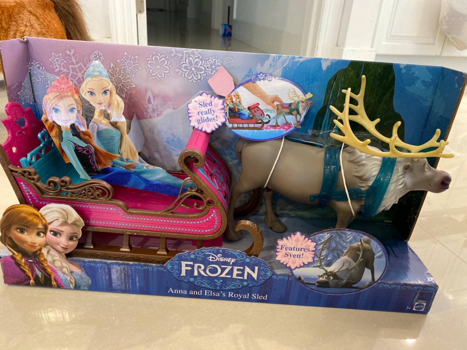 Amazon.com: Disney Frozen Sven Figure and Sleigh Playset : Toys & Games