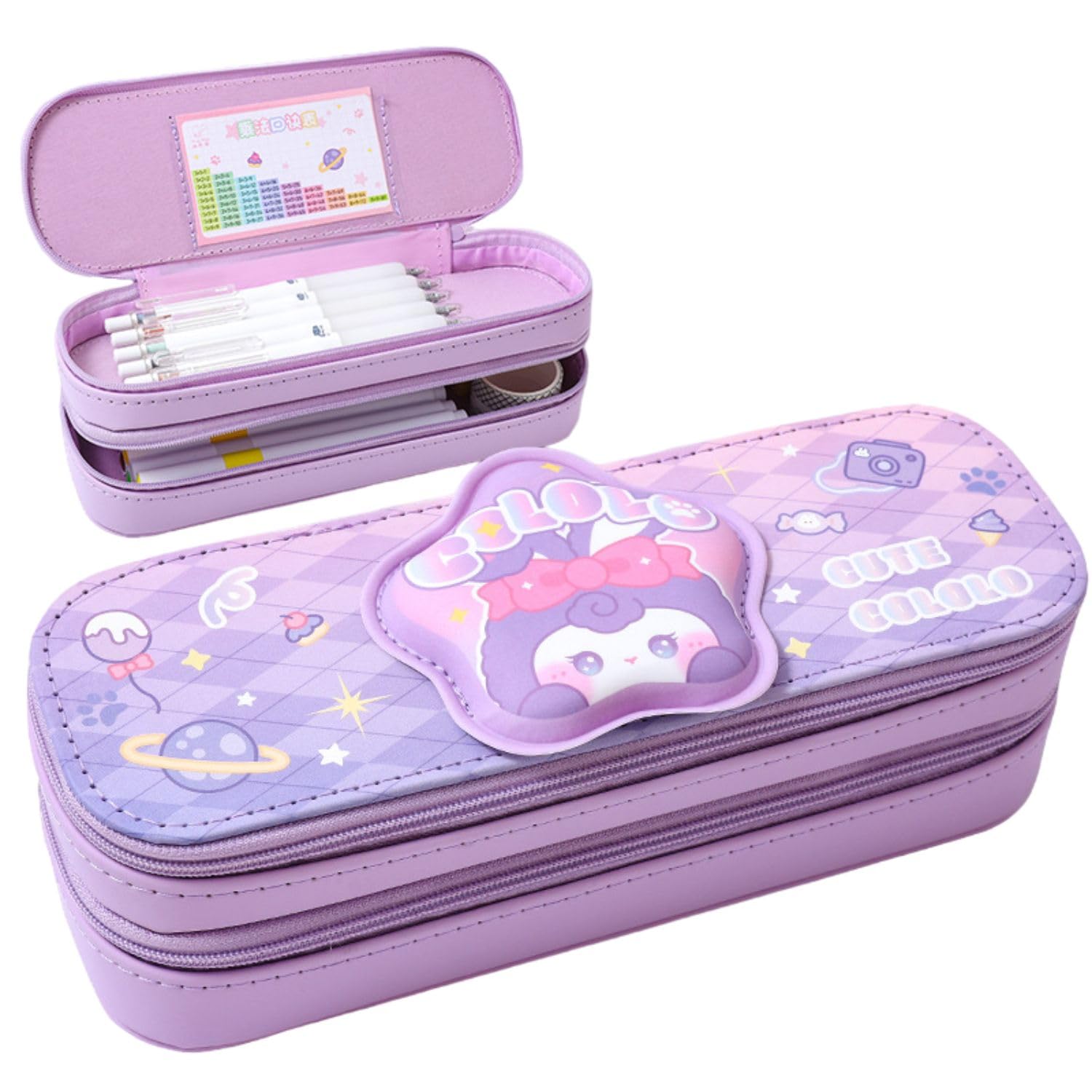 FunBlast Cartoon Theme Pencil Case - 3D Pencil Case Pouch for Girls ...