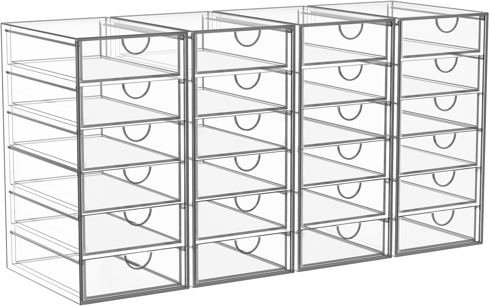 Amazon.com: ARSTPEOE 30 Drawers, Acrylic Desk Makeup Organizer, Plastic ...