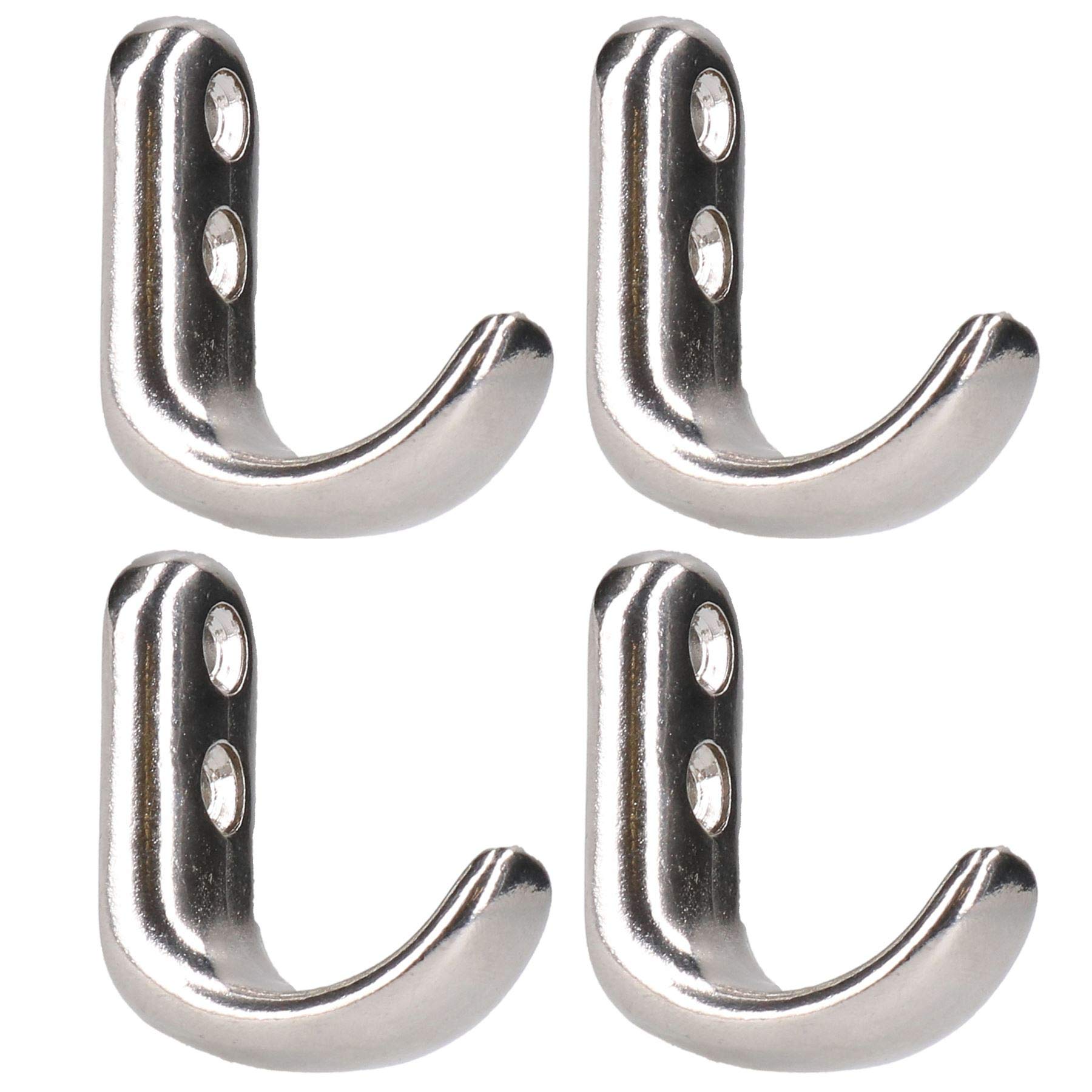 CoatHook-02 Coat Hook Horizontal Double, Chrome Eurofit Hardware ...