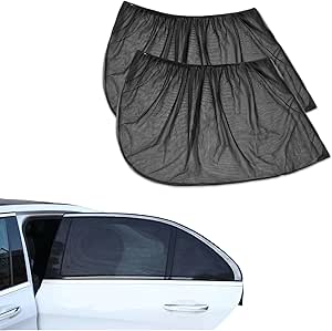 Approvalp Universal Car Window Screens, Removable Mesh Sun Shades for ...