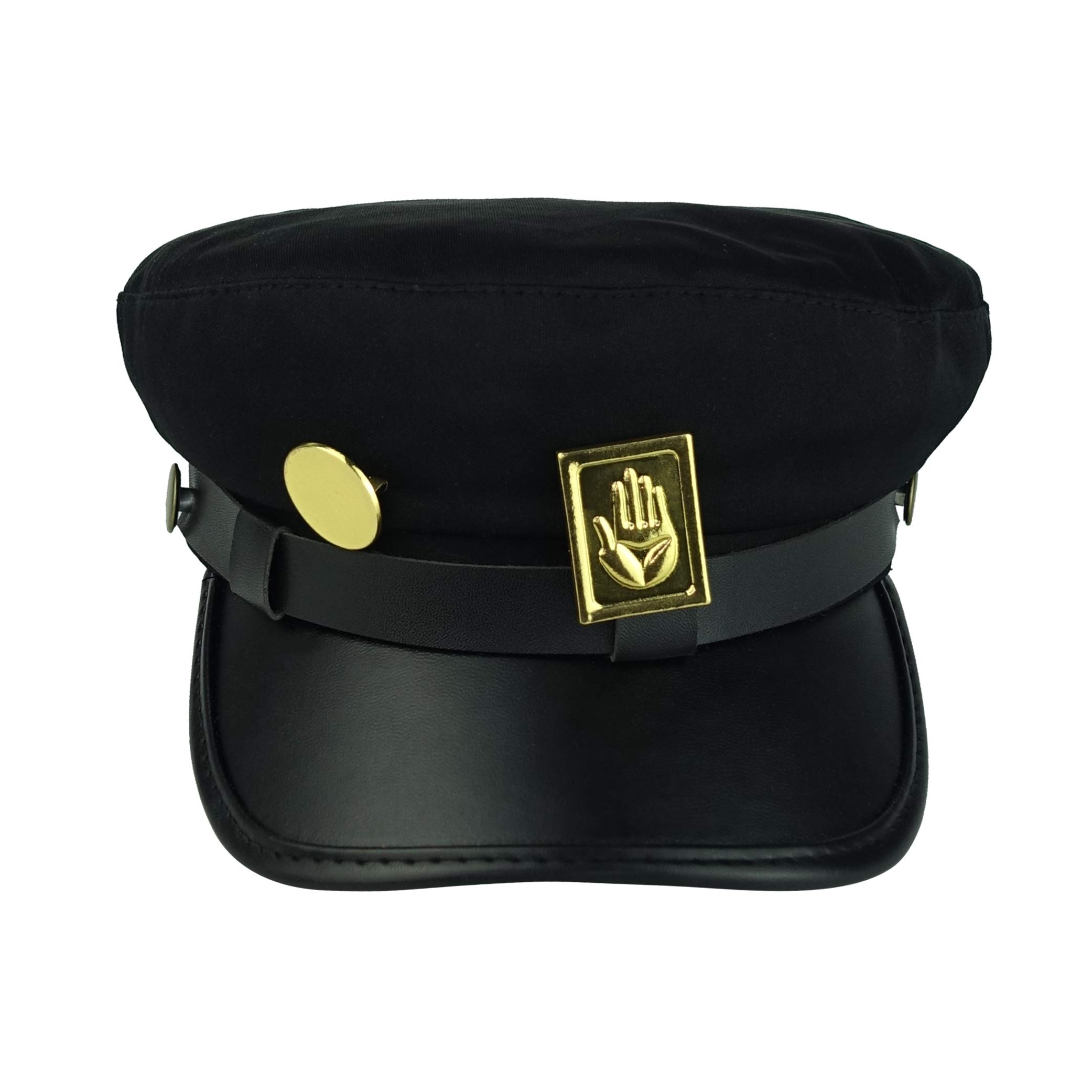 Amazon.com: Jotaro Hat, JoJo's Hat Cosplay Black Visor With Metal Pins ...