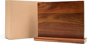 Amazon | WINDINSPIRE 磁気ナイフブロック 12インチ x 9インチ アカシアウッド ダブルサイズ 強力マグネット 多機能磁気ストレージオーガナイザー ナイフホルダーツール ...