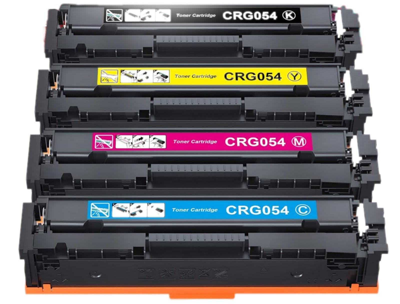 M JET TONER 054 Cyan,Magenta,Yellow,Black Toner Cartridge for Canon 054 ...