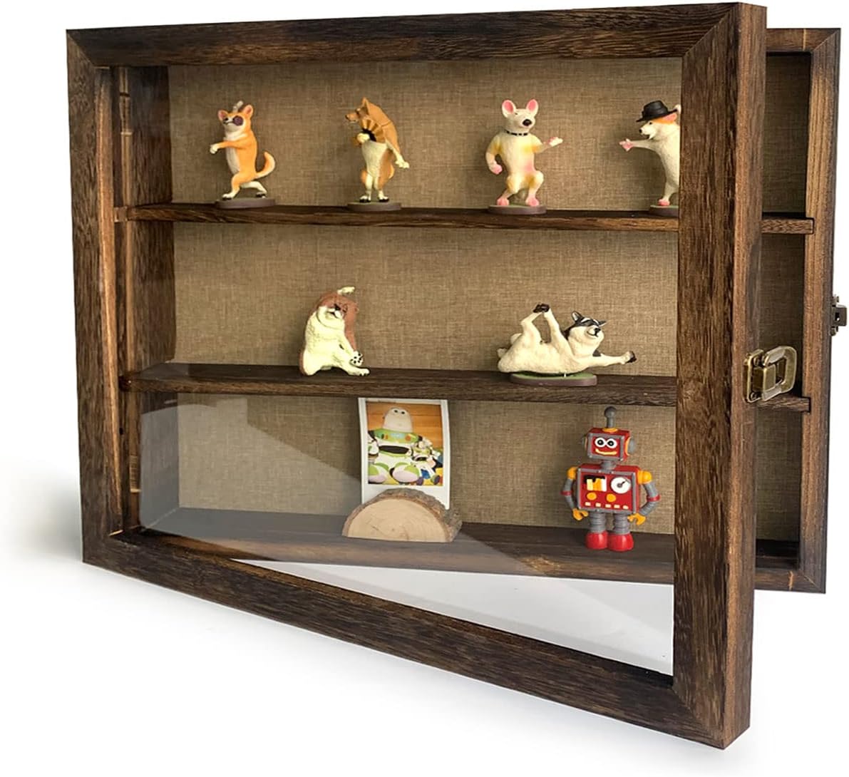 Amazon.com - WANLIAN Large Shadow Box with Shelves, 16x14 Wooden Shadow ...