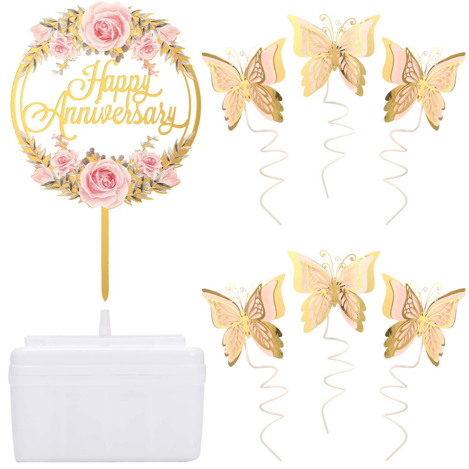 Buy Cake Money Box Set Money Pulling Box Happy Anniversary Cake Toppers ...