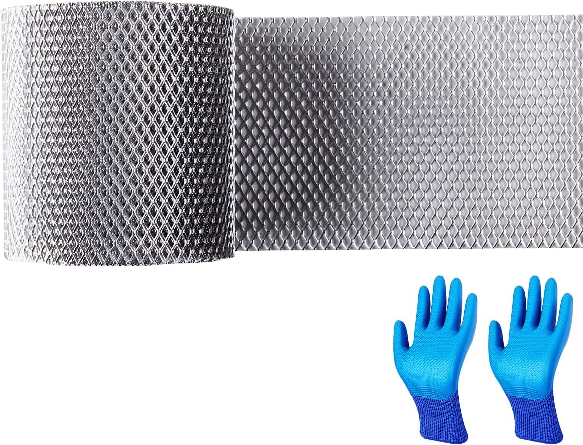 5 inch Gutter Guard Mesh Roll, Aluminum Gutter Screen Leaf Guard Rain ...