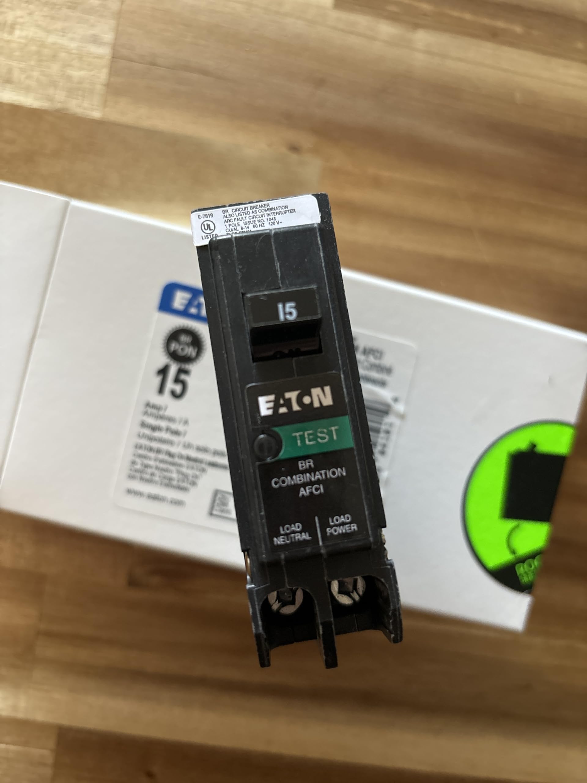 Cutler-Hammer BRP115AF Eaton 15 amps Combination AFCI Single Pole ...