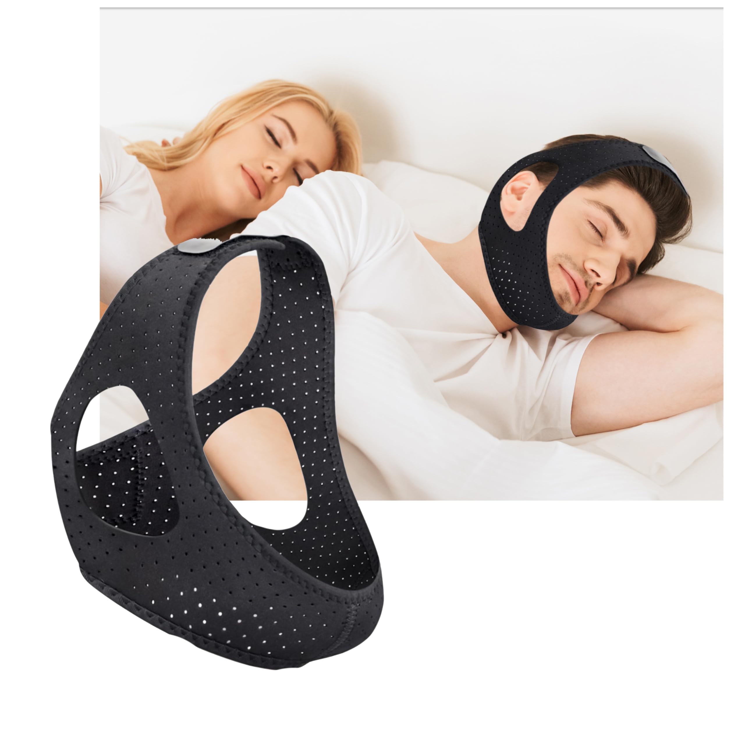 Amazon.com: Yamus Anti Snoring Chin Strap - Air Flow Jaw Strap for ...