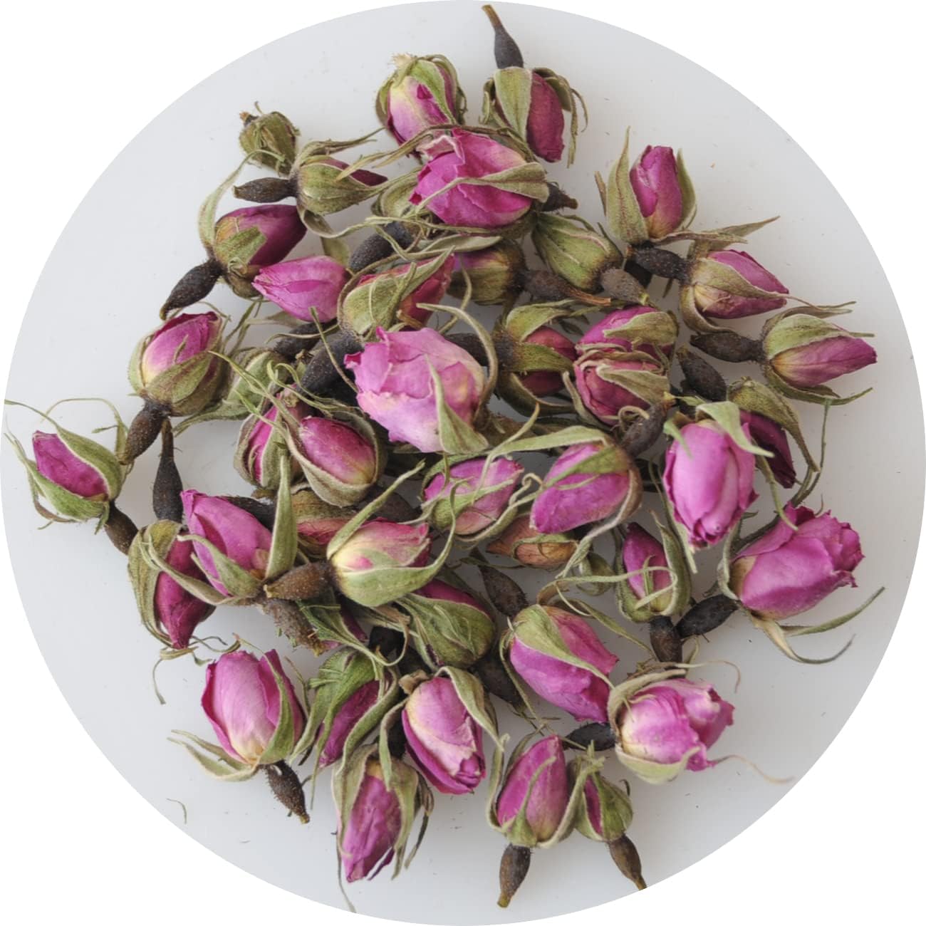 Boutons roses de Damas séchés BIO, pour thé aux boutons de rose ...