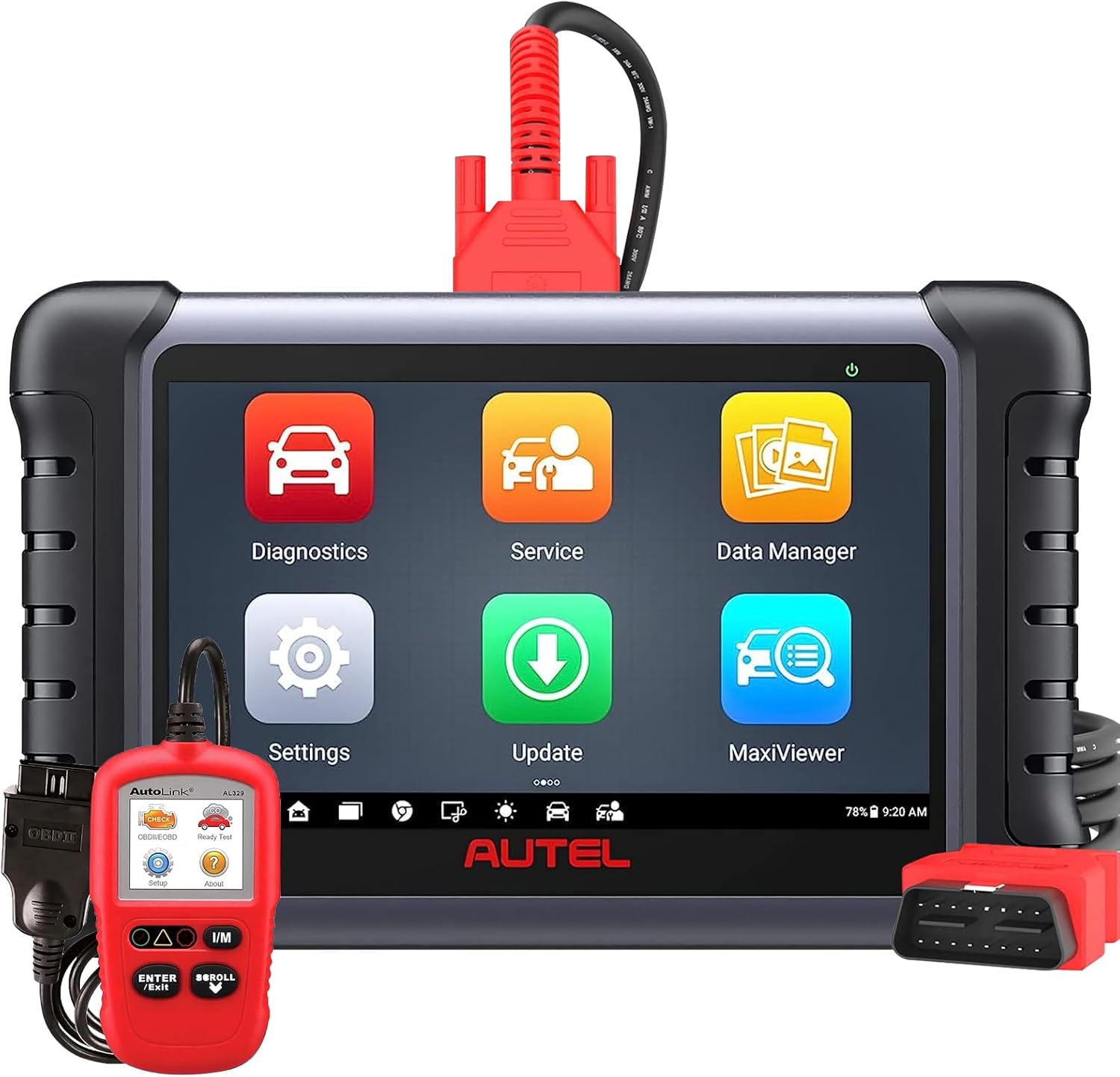 Amazon.com: Autel MaxiCOM MK808Z Bidirectional Scanner with Autolink AL329 OBD2 Code Reader, All ...