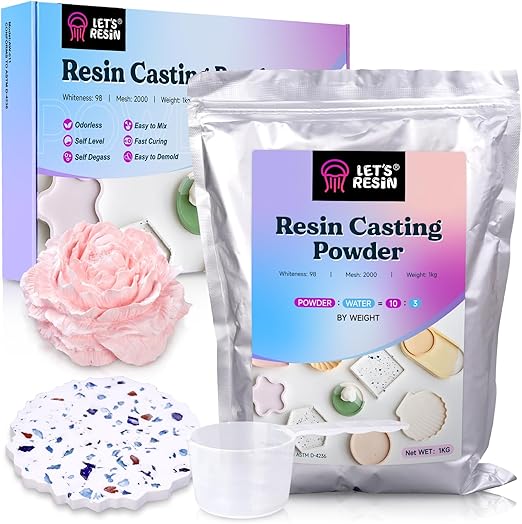 Amazon.com: LET'S RESIN Resin Casting Powders 1000g,Fast Cured Casting ...