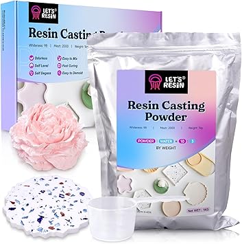 Amazon.com: LET'S RESIN Resin Casting Powders 1000g,Fast Cured Casting Resin Kit for Beginners ...